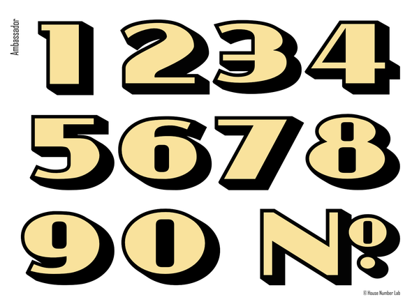 Transom Numbers - House Number Lab